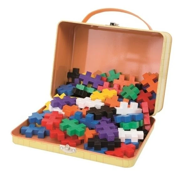 Plus-Plus STORT koffert i metall, Basic Mix, 70 stk. - Kjøp billig her